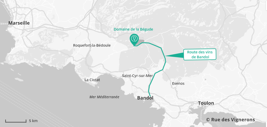 Route des vins de Bandol - Guide, circuit et itinéraire