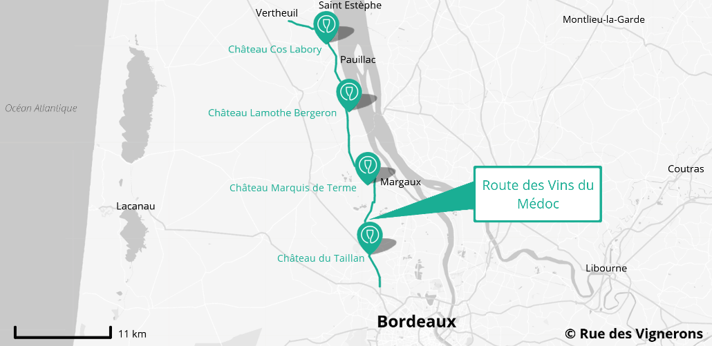 Route des vins du Médoc - Guide, circuit et itinéraire
